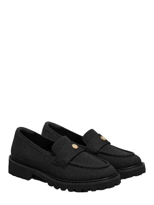 Vivaia Round-toe Platform Loafers - Black
