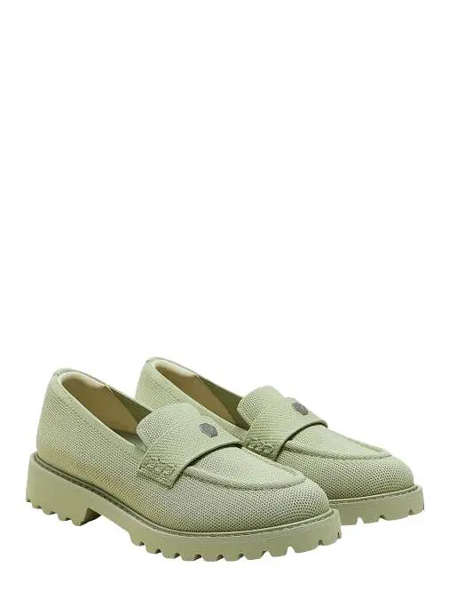 Vivaia Round-toe Platform Loafers - Matcha