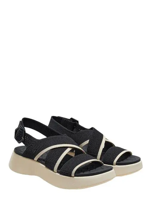Vivaia Adaptall Sport Sandals - Black Cream Ivory
