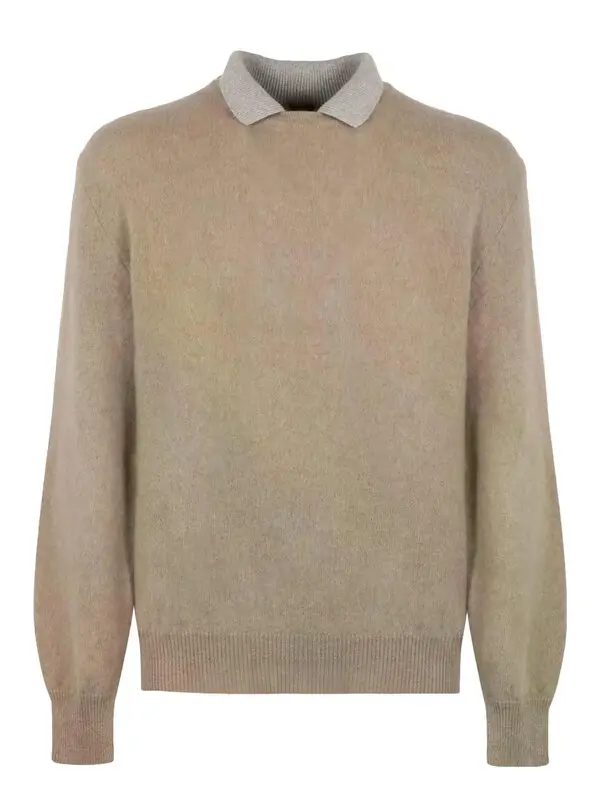 Kiton Brushed-effect Jumper - Neutrals