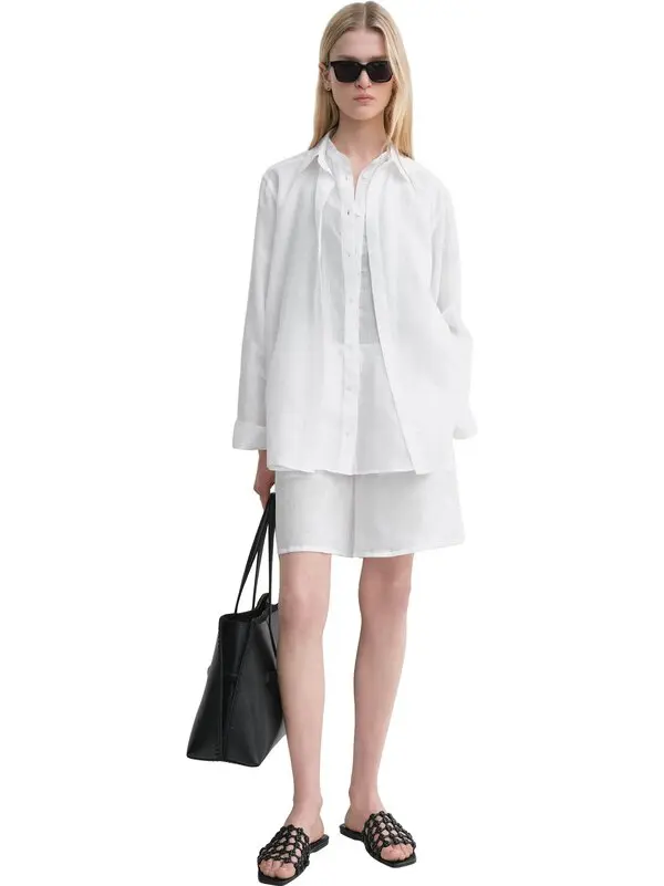 TOTEME Double Collared Shirt - White