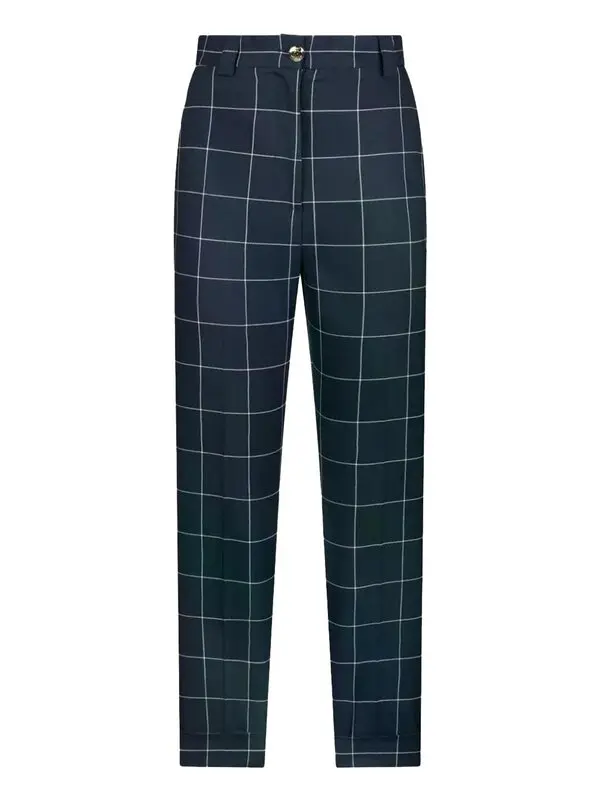 Liu Jo Check Trousers - Blue