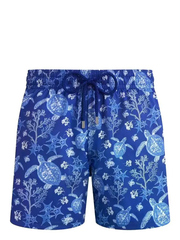 Vilebrequin X-ray Turtles Swim Shorts - Blue