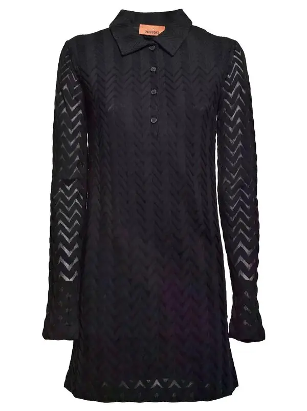 Missoni Zigzag Mini Dress - Black