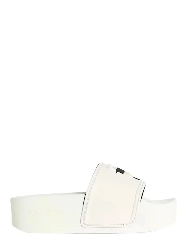 Karl Lagerfeld Ikonik Kondo Pool Slides - White