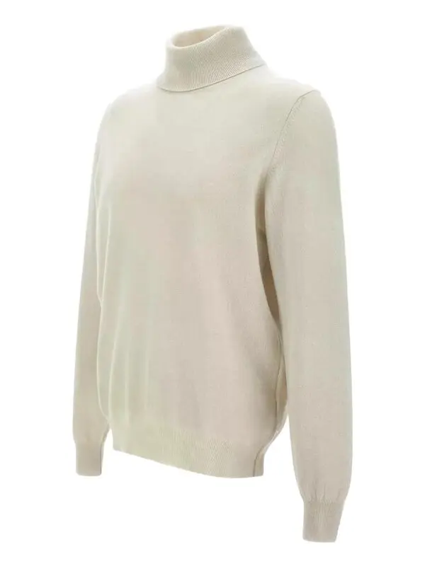 GRAN SASSO Cashmere Roll Neck Sweater - White