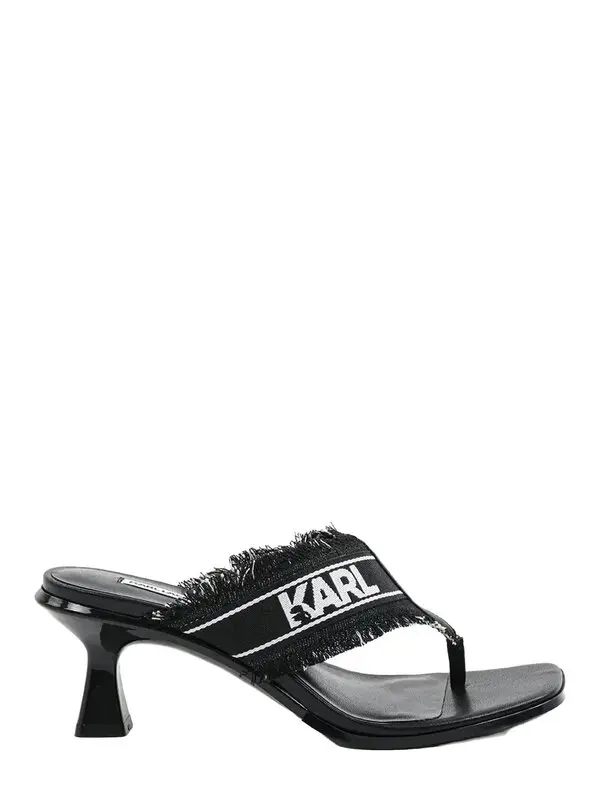 Karl Lagerfeld 70mm Panache Ii Flip Flops - Black