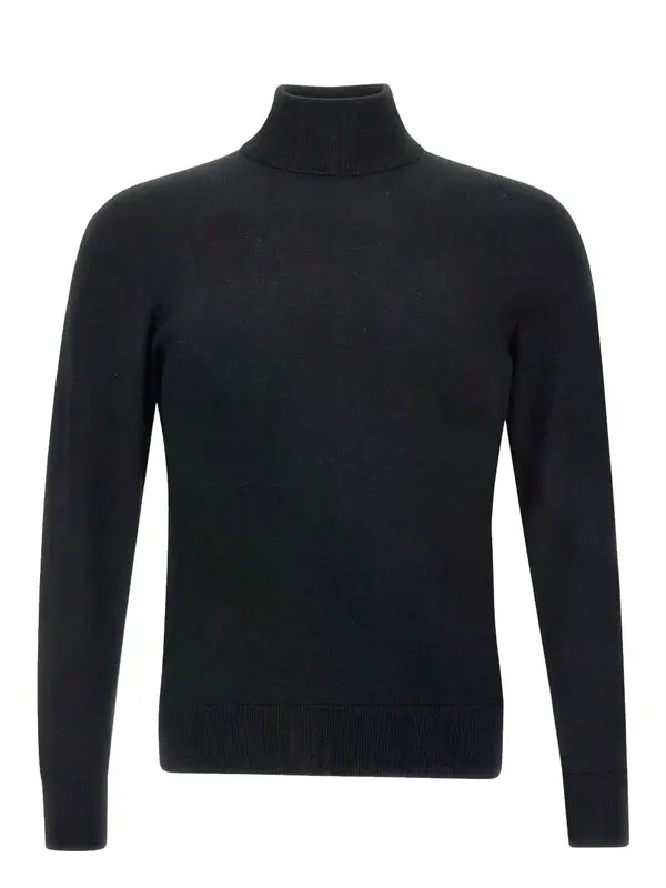 GRAN SASSO Roll Neck Sweater - Black