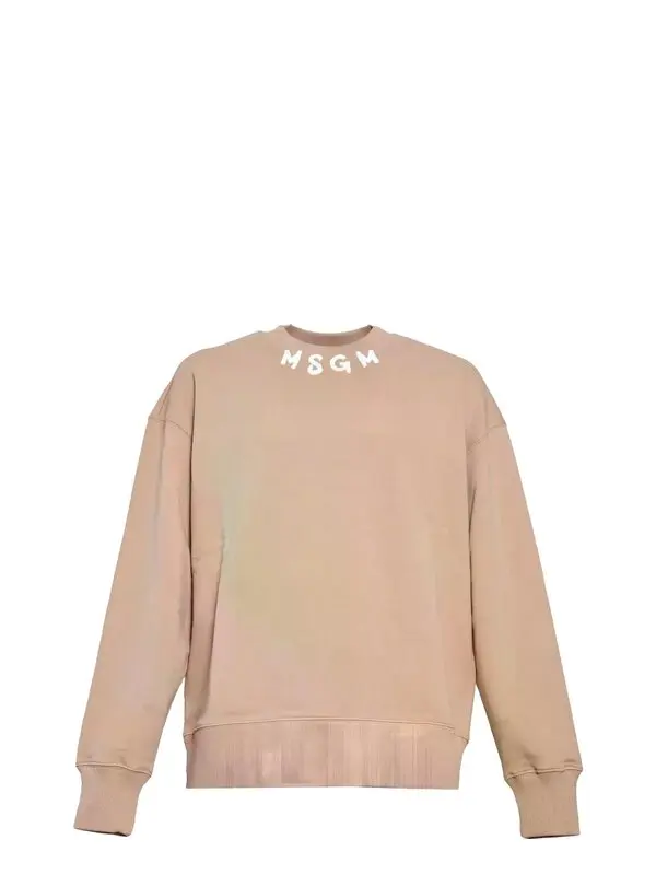 MSGM Logo-print Sweatshirt - Neutrals