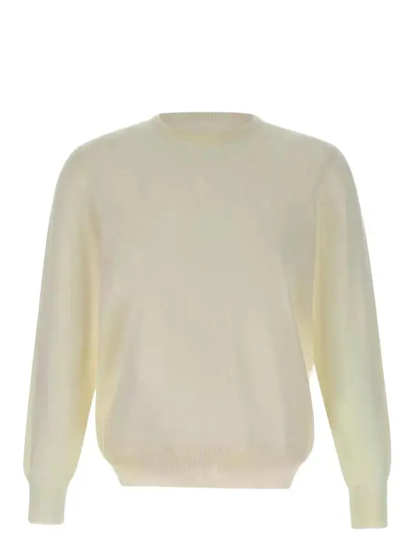 GRAN SASSO Merino Crew Neck Sweater - White