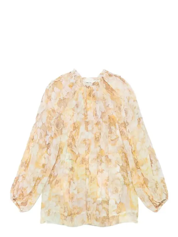 Zimmermann Frill-detail Billow Blouse - Neutrals