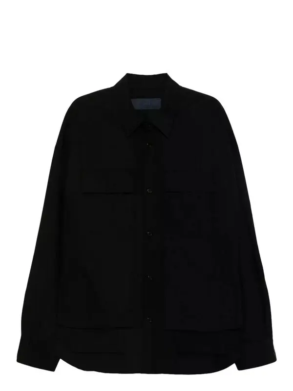 JUUN.J Pocket-work Shirt - Black