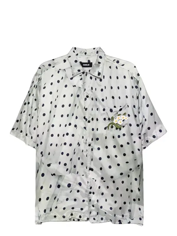 EGONLAB Polka-dot Shirt - Green
