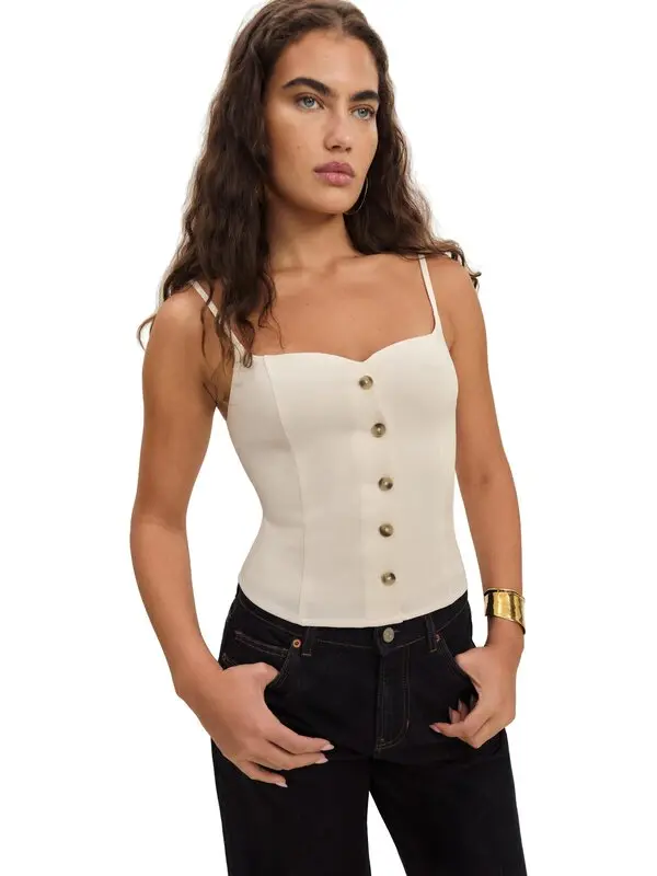 REFORMATION Danika Top - Ivory