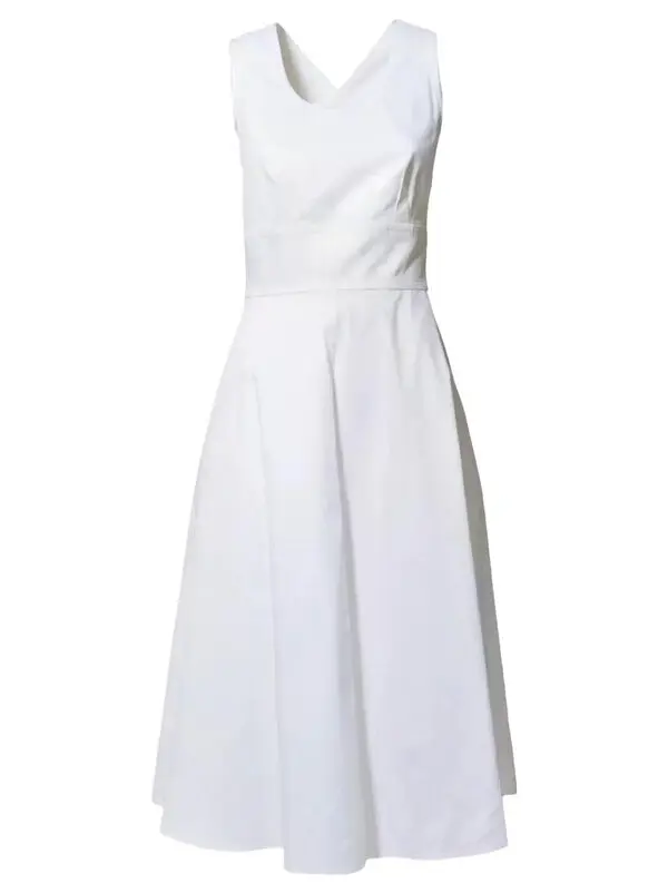 Aspesi Sleeveless Flared Dress - White