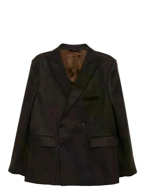 BODE Double-breasted Blazer - Brown