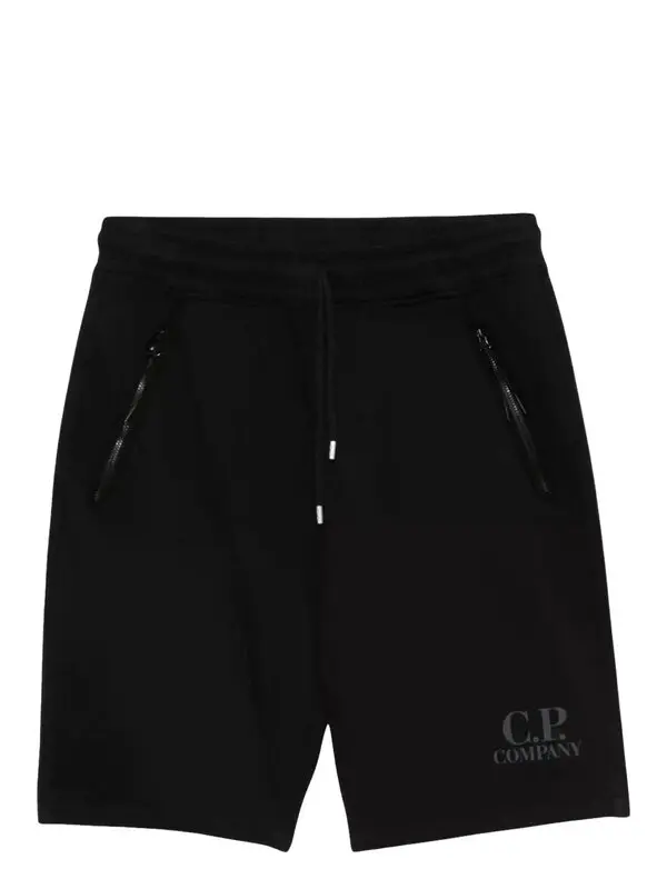 C.P. COMPANY Cotton Fleece Shorts - Blue