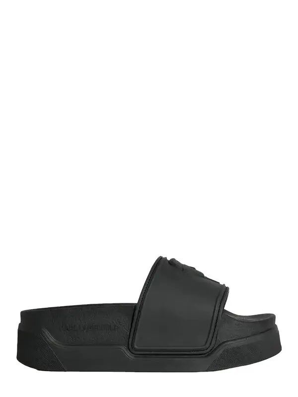 Karl Lagerfeld Ikon Kondo Pool Slides - Black