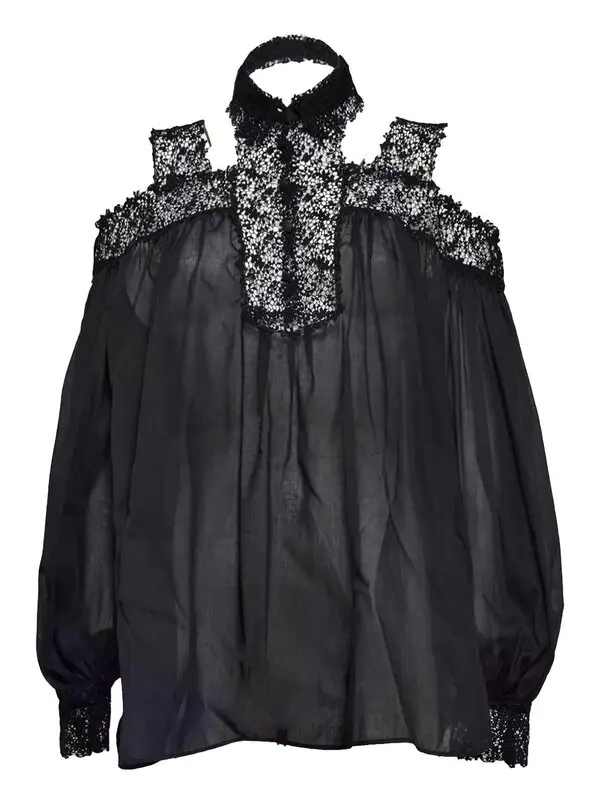 Ermanno Scervino Silk Blouse - Black