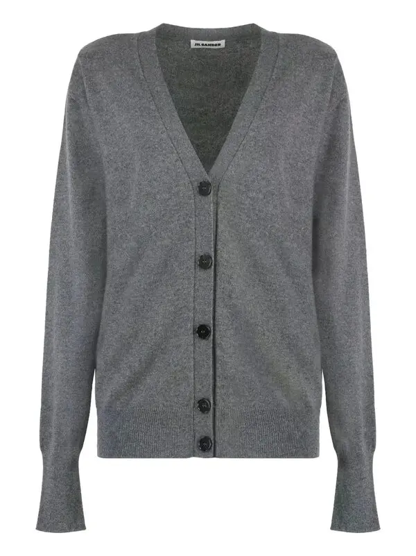 JIL SANDER Cashmere Cardigan - Grey