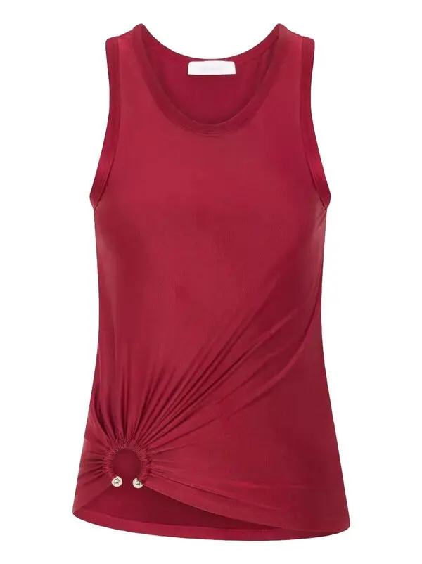 Rabanne Sleeveless Top - Red