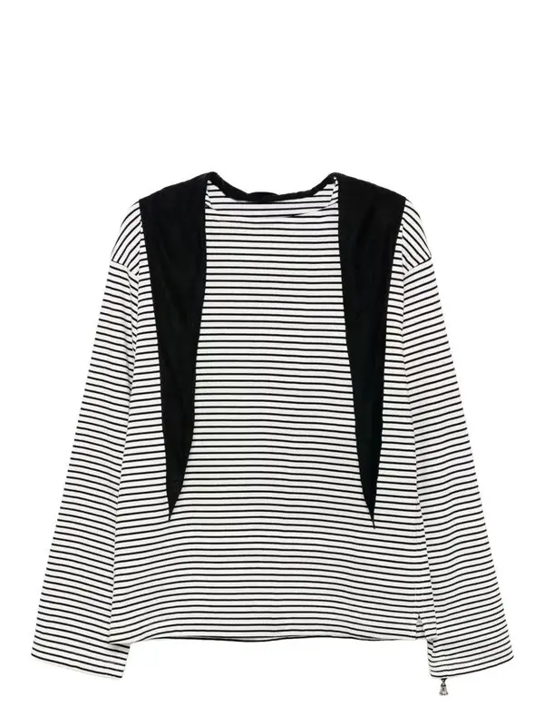 BED J.W. FORD Striped T-shirt - Black
