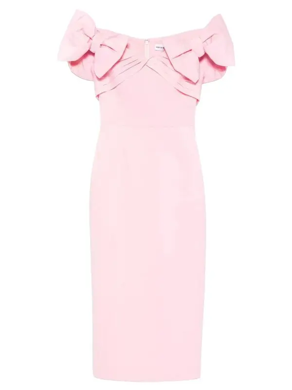 Rebecca Vallance Bow-detail Dress - Pink