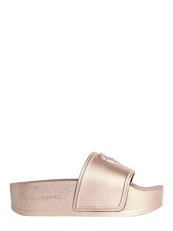 Karl Lagerfeld Platform Slides - Pink
