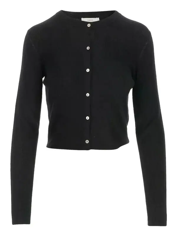 Vince Round-neck Cardigan - Black