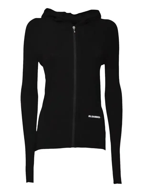 JIL SANDER Logo-print Hoodie - Black