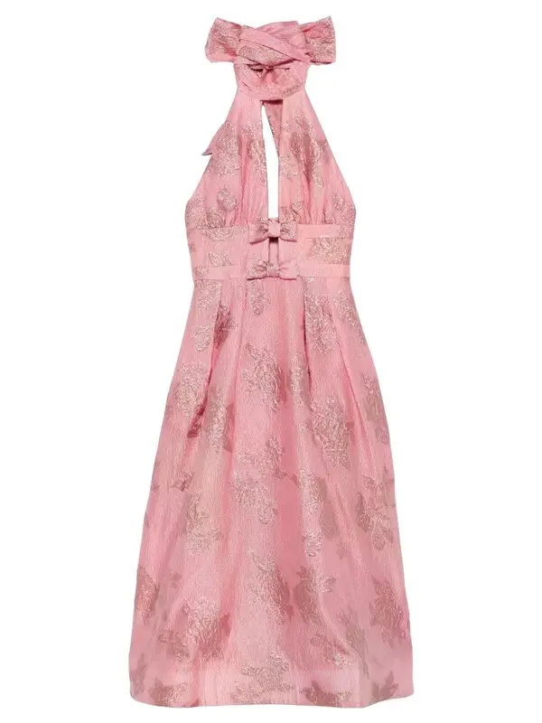 Rebecca Vallance Floral-embroidered Dress - Pink