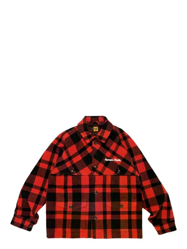 HUMAN MADE Checked Shirt Jacket - Red