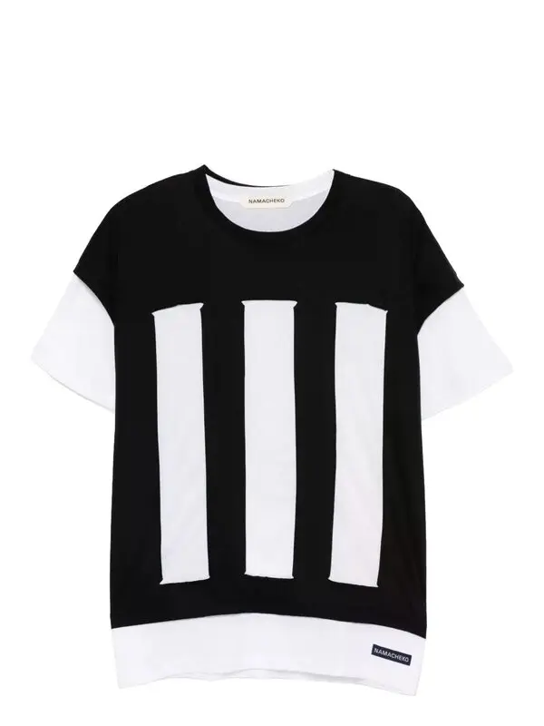 NAMACHEKO Double-layered T-shirt - Black