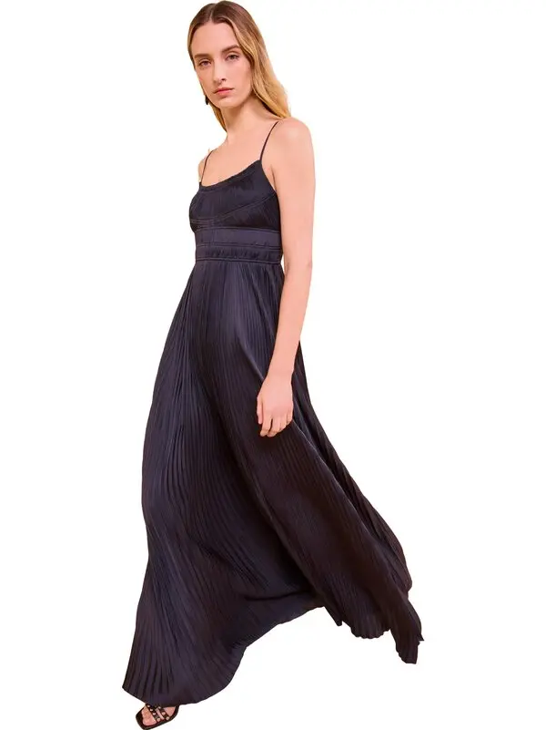 Ulla Johnson Reine Pleated Gown - Noir