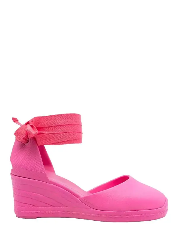 CastaÑer 70mm Careen Wedge Espadrilles - Pink