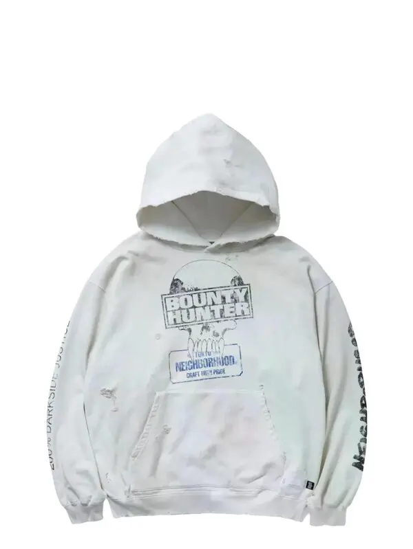 NEIGHBORHOOD Graphic-print Hoodie - White