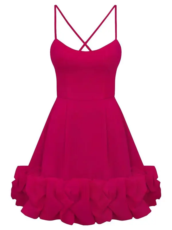 POST MERIDIEM Backless Bustier Mini Dress - Pink