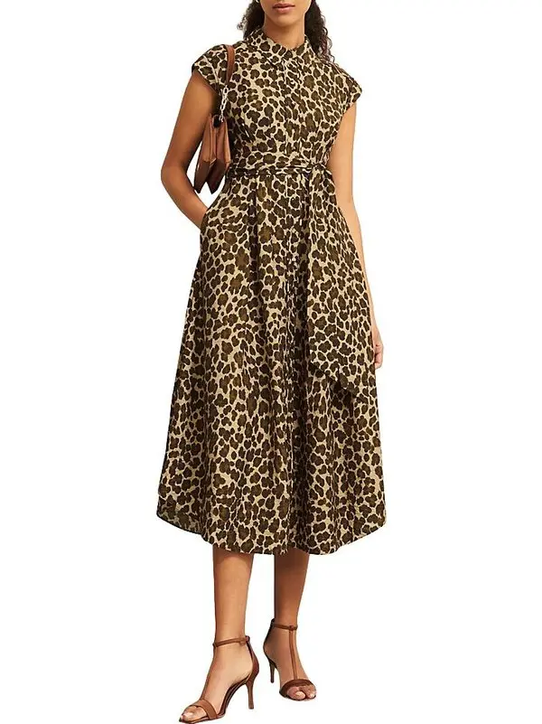 HOBBS LONDON Hurst Dress - Brown Multi
