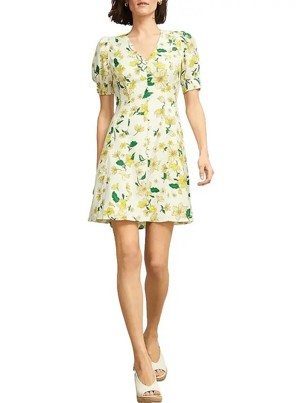 HOBBS LONDON Coniston Floral Print Dress - Ivory Multi