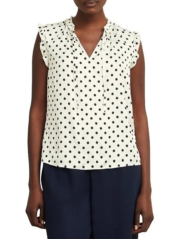 HOBBS LONDON Adriel Blouse - Ivory Navy