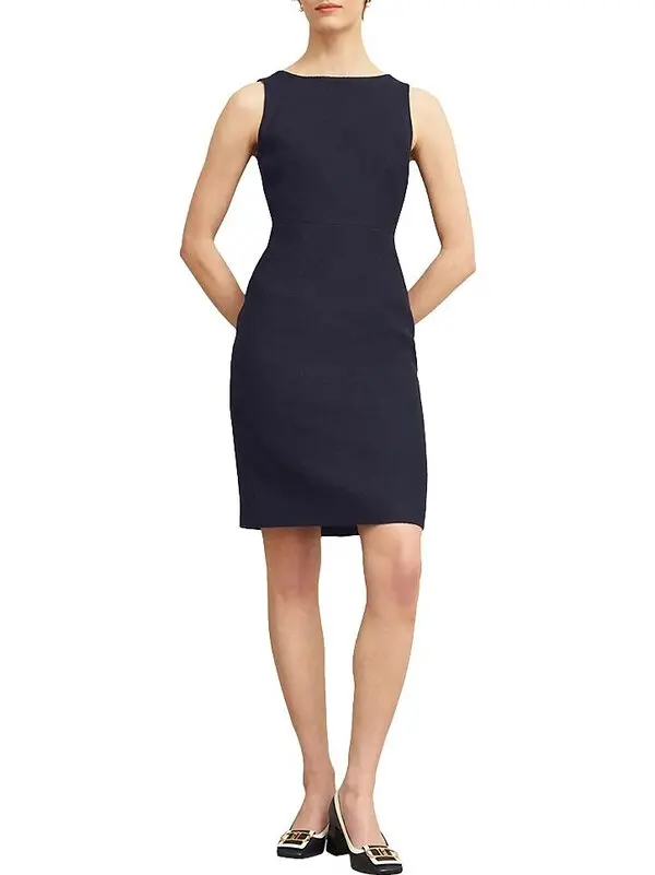 HOBBS LONDON Adrian Tweed Dress - Navy