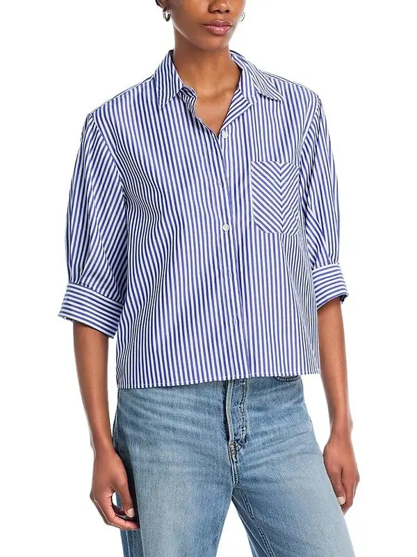 Rag & Bone Lucia Striped Blouse - Navy Stripe