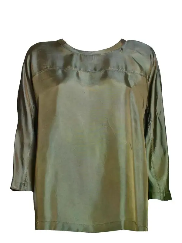 Aspesi Satin-finish Blouse - Green
