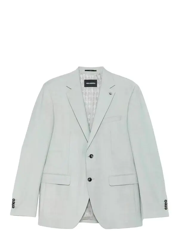 Karl Lagerfeld Single-breasted Blazer - Green