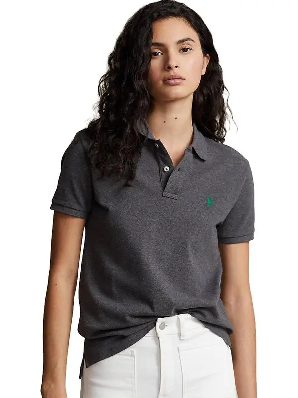 Ralph Lauren Classic Fit Mesh Polo Shirt - Barclay Heather