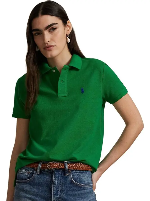 Ralph Lauren Classic Fit Mesh Polo Shirt - Billiard