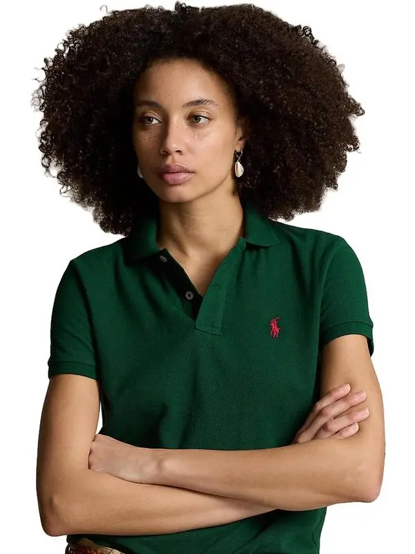 Ralph Lauren Classic Fit Mesh Polo Shirt - College Green