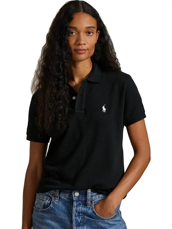 Ralph Lauren Classic Fit Mesh Polo Shirt - Polo Black
