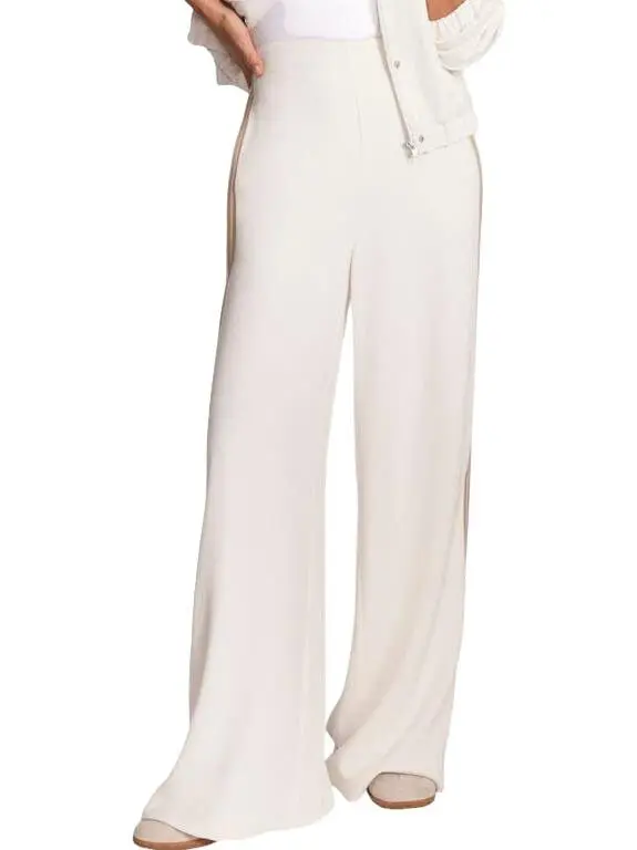 Mint Velvet Side Stripe Trousers - Ivory