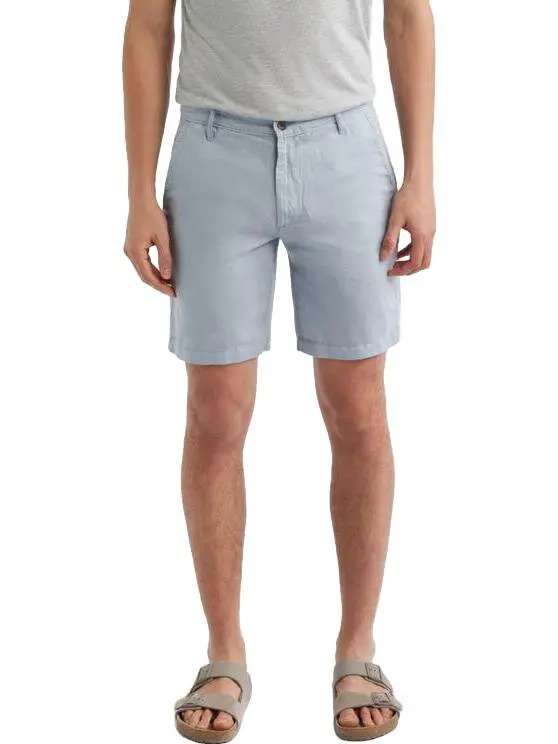 Ag Wanderer Linen & Cotton Chino Shorts - Smoky Sapphire